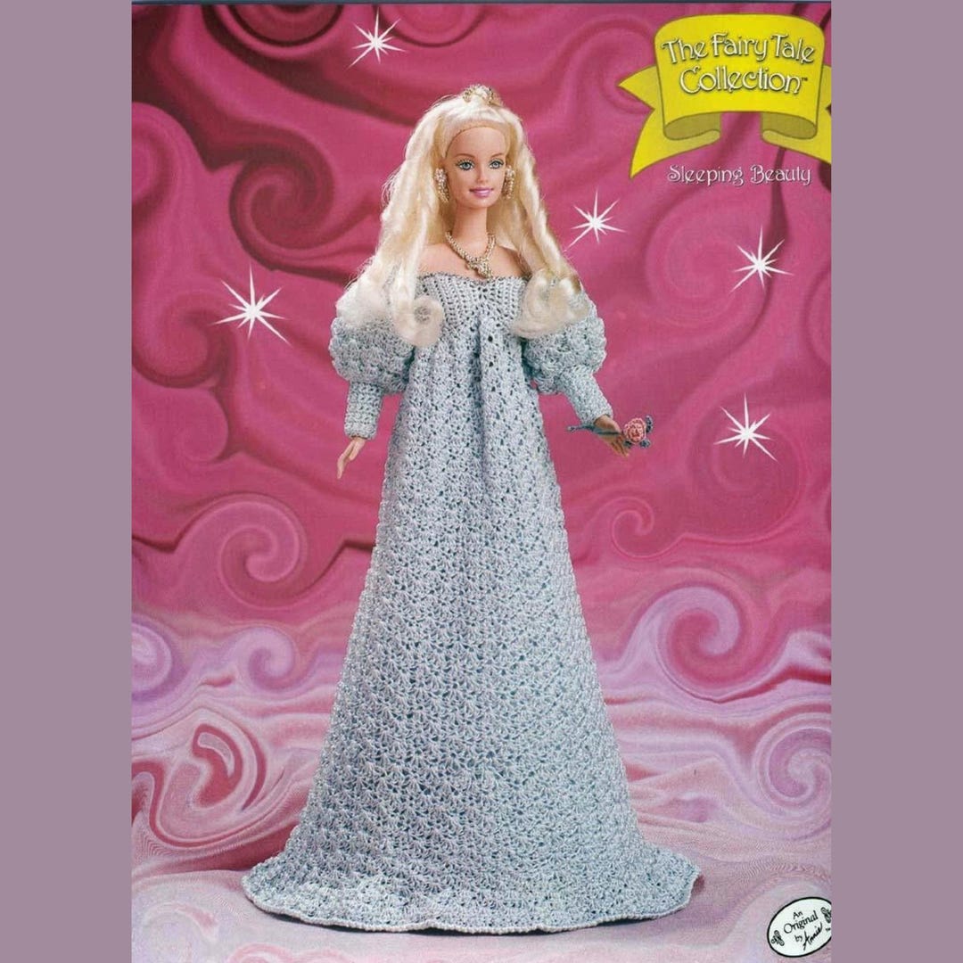 Vintage Sleeping Beauty Crochet Pattern, Pdf Crochet Pattern, Fairytale ...