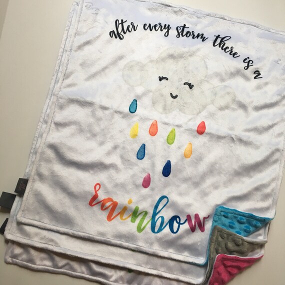 Rainbow Baby Lovey Security Blanket Baby Lovey Baby Lovie | Etsy