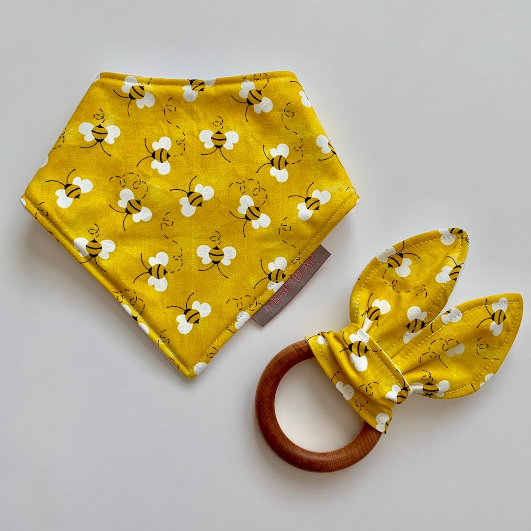 Honey Bees Bumble Bees, Bandana Bib, Drool Bib, Baby Bib, Bee Bib ...