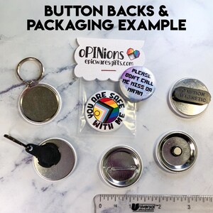 Custom Triple Pride Flag Pronoun Button - Pin, Keychain, Magnet, or Zipper Pull - Etsy