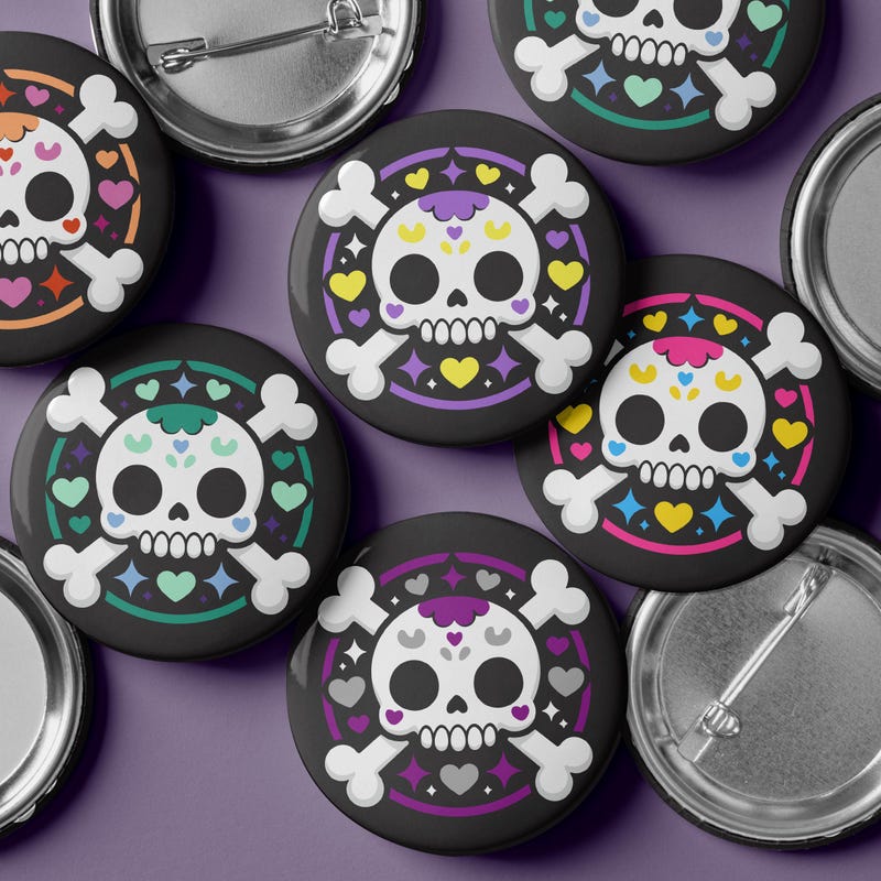 Emo Button Pin - Etsy