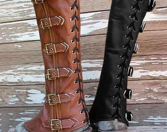 Leather Armor Boots - Etsy