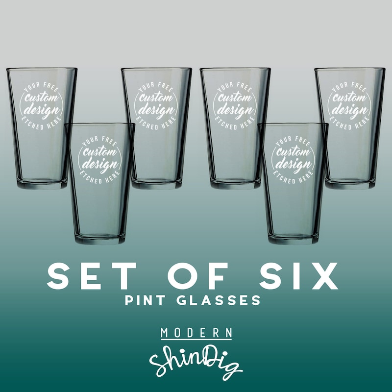 Custom Beer Glasses - Etsy