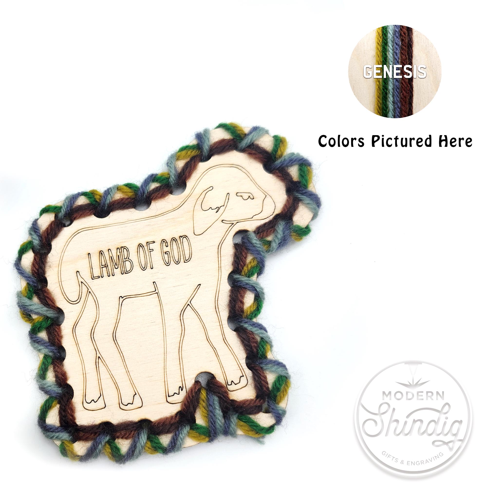 Lamb of God Easter Craft Kit – Wood & Yarn Weaving Project - Etsy