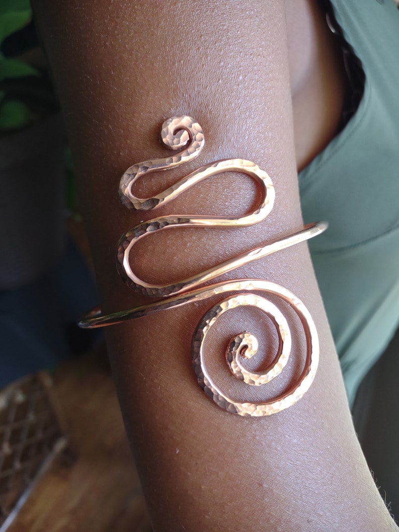 Armlet, Upper Arm Cuff, Copper Arm Bracelet, Arm Band - Etsy Canada