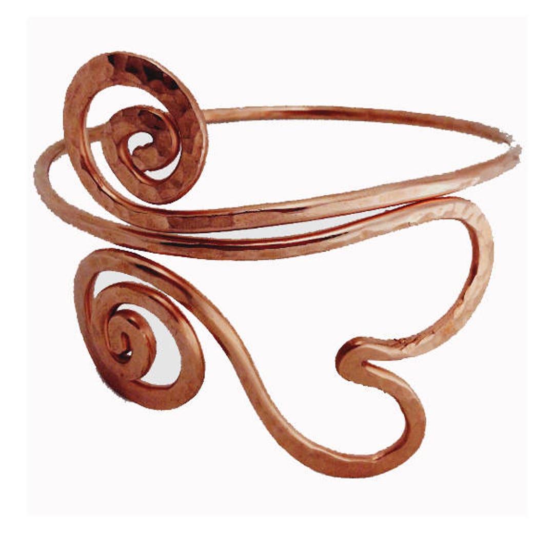 Heart Arm Band, Heart Arm Cuff, Copper Arm Bracelet Hammered - Etsy