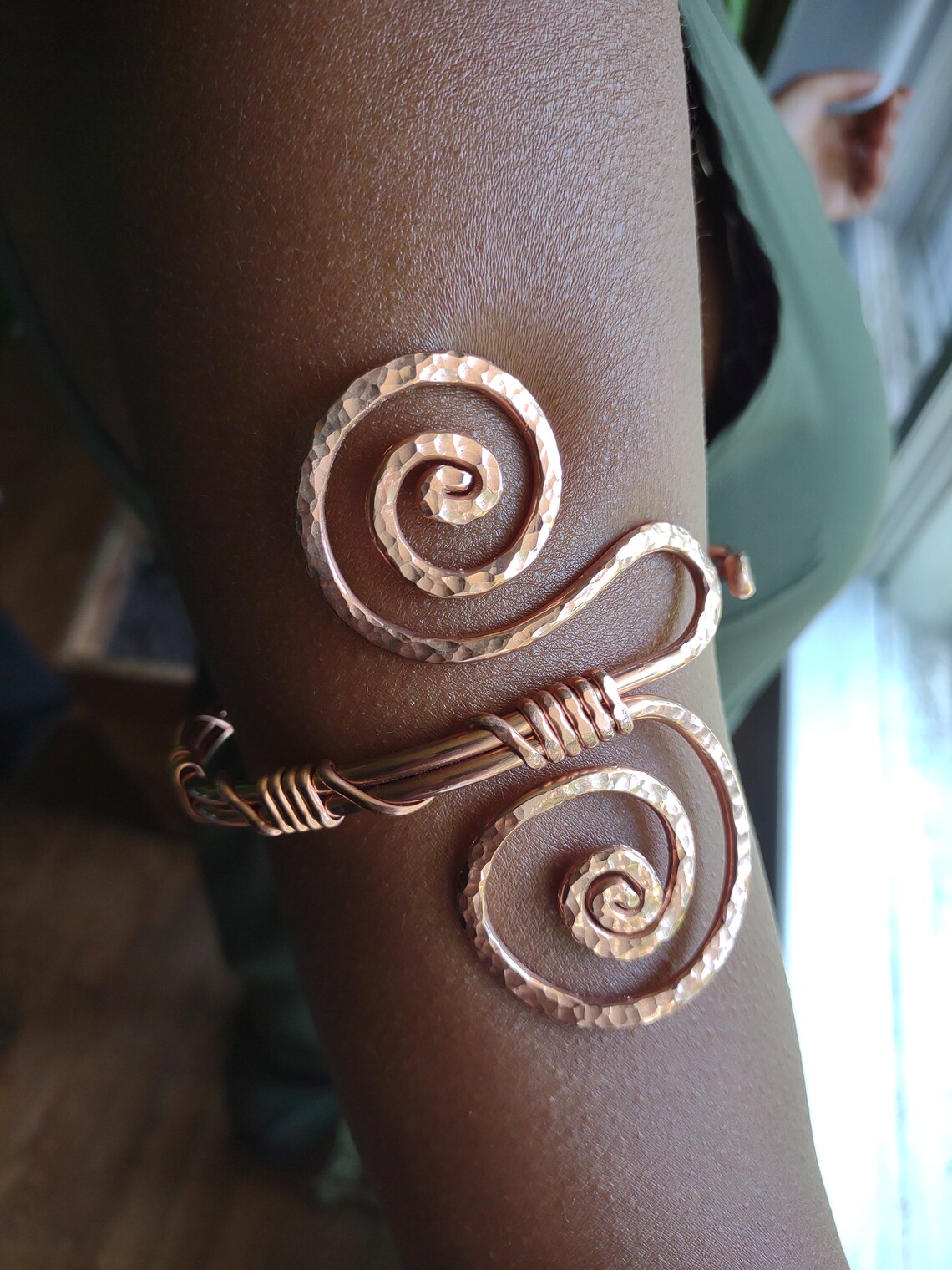 Armlet, Upper Arm Cuff, Copper Arm Bracelet, Arm Band - Etsy