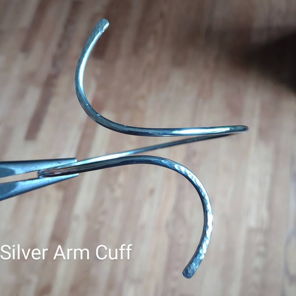 Silver Arm Cuff - Etsy