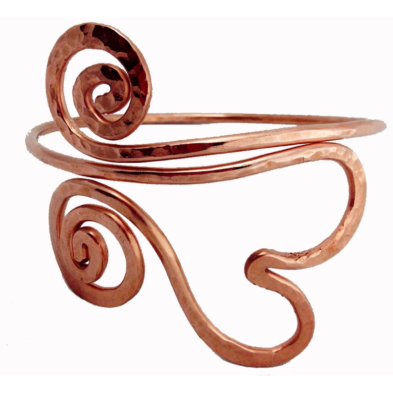 Heart Arm Band Heart Arm Cuff Copper Arm Bracelet Hammered - Etsy