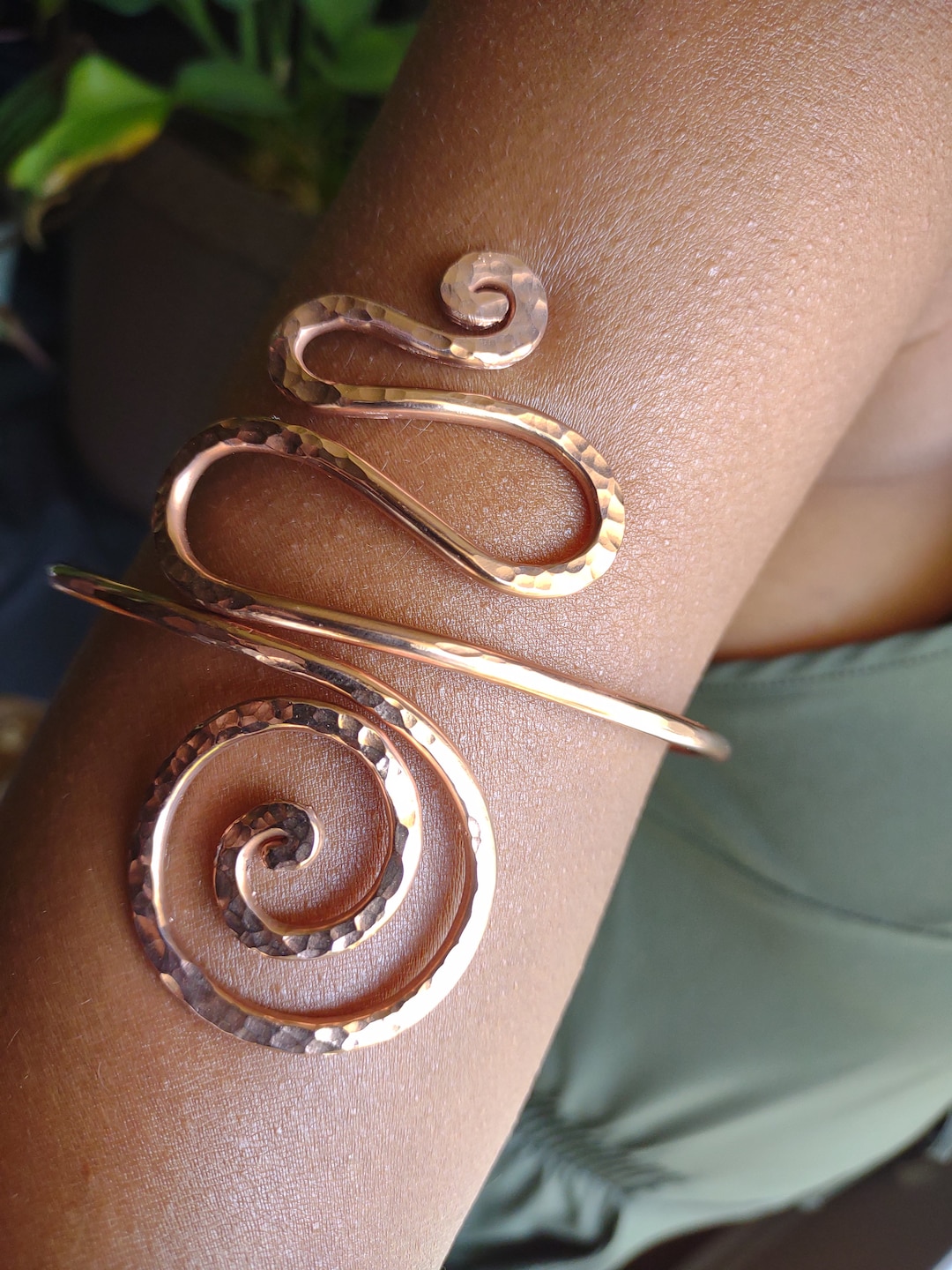 Armlet, Upper Arm Cuff, Copper Arm Bracelet, Arm Band - Etsy