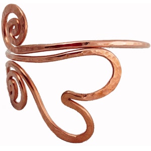 Heart Arm Band, Heart Arm Cuff, Copper Arm Bracelet Hammered - Etsy
