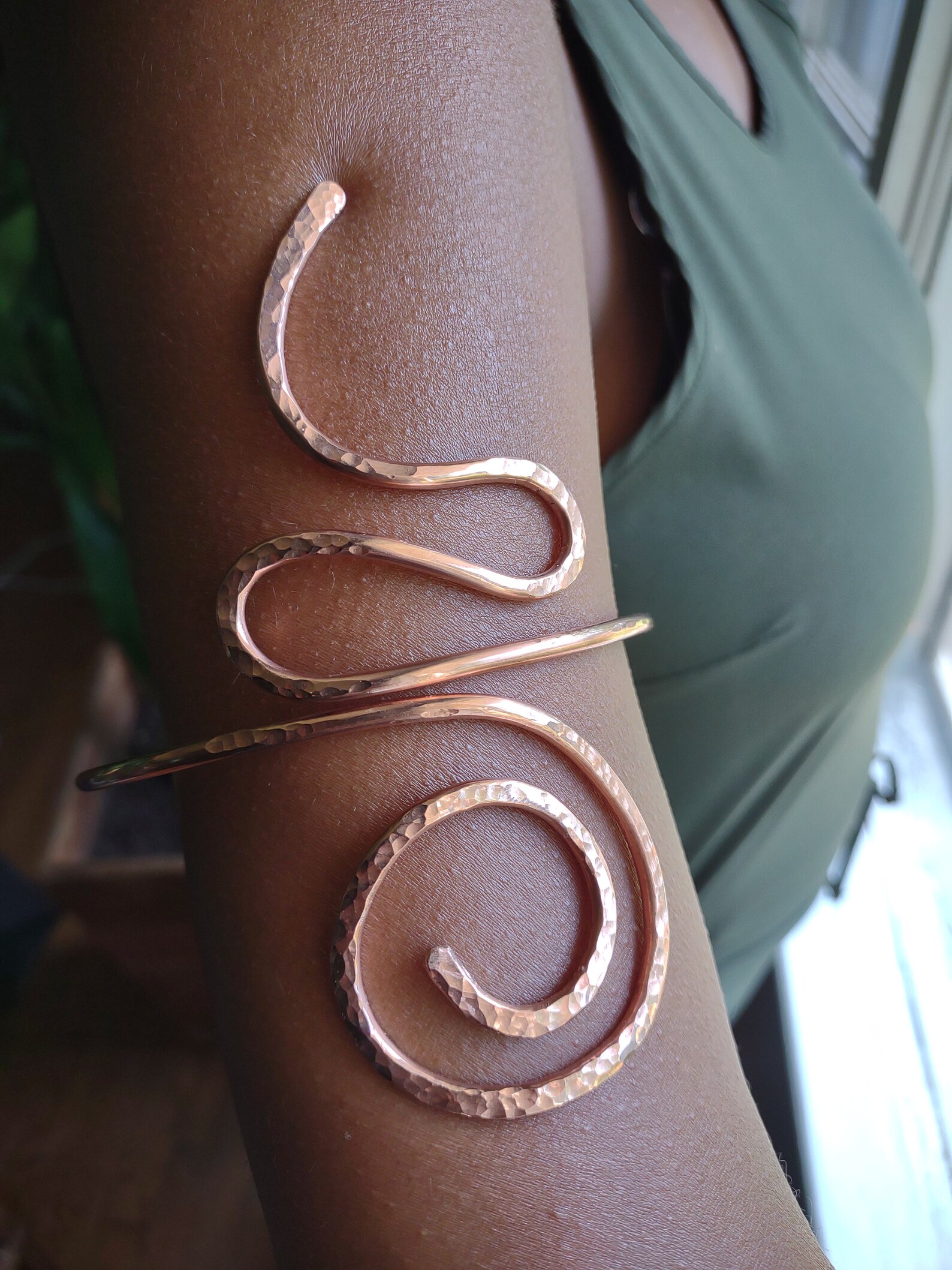 Armlet, Upper Arm Cuff, Copper Arm Bracelet, Arm Band - Etsy