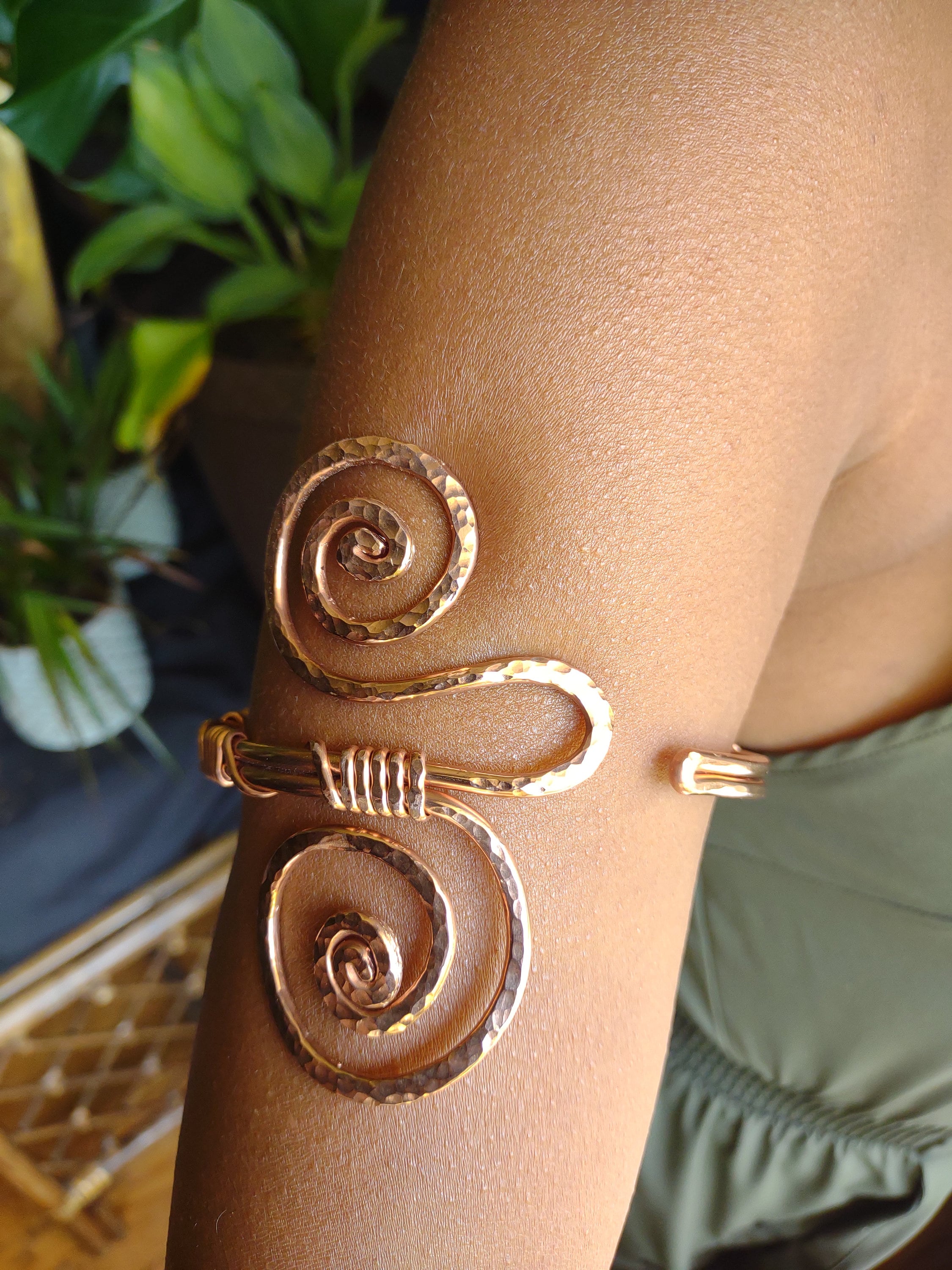 Armlet, Upper Arm Cuff, Copper Arm Bracelet, Arm Band - Etsy