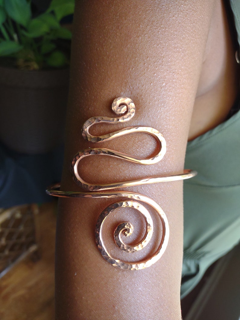 Armlet, Upper Arm Cuff, Copper Arm Bracelet, Arm Band - Etsy Canada