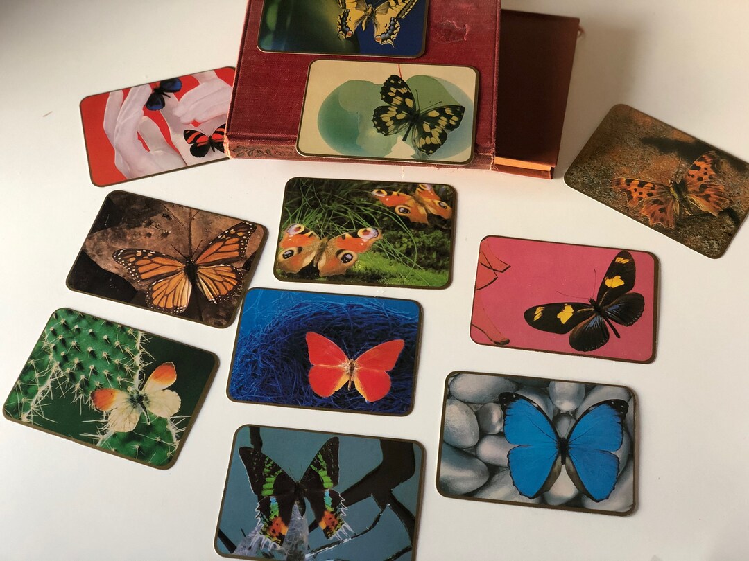 Set of 11 Pocket Calendars With Butterflies Vintage Calendars ...