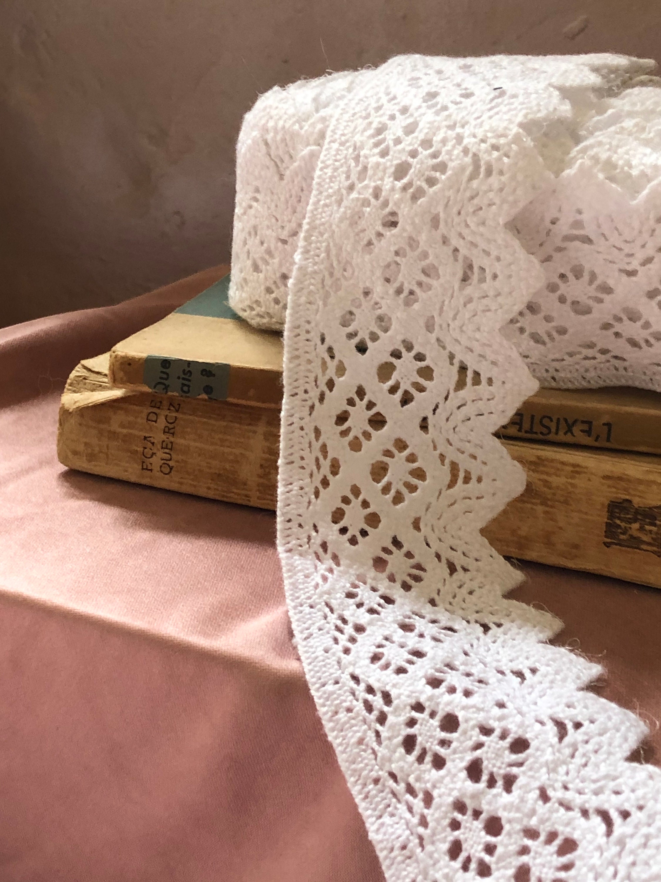 White Lace Ribbon 1 Continuous Matter Vintage Ribbon for Sewing ...