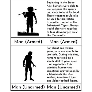 Montessori Prehistoric Food Chain Three/four Part Cards - Etsy