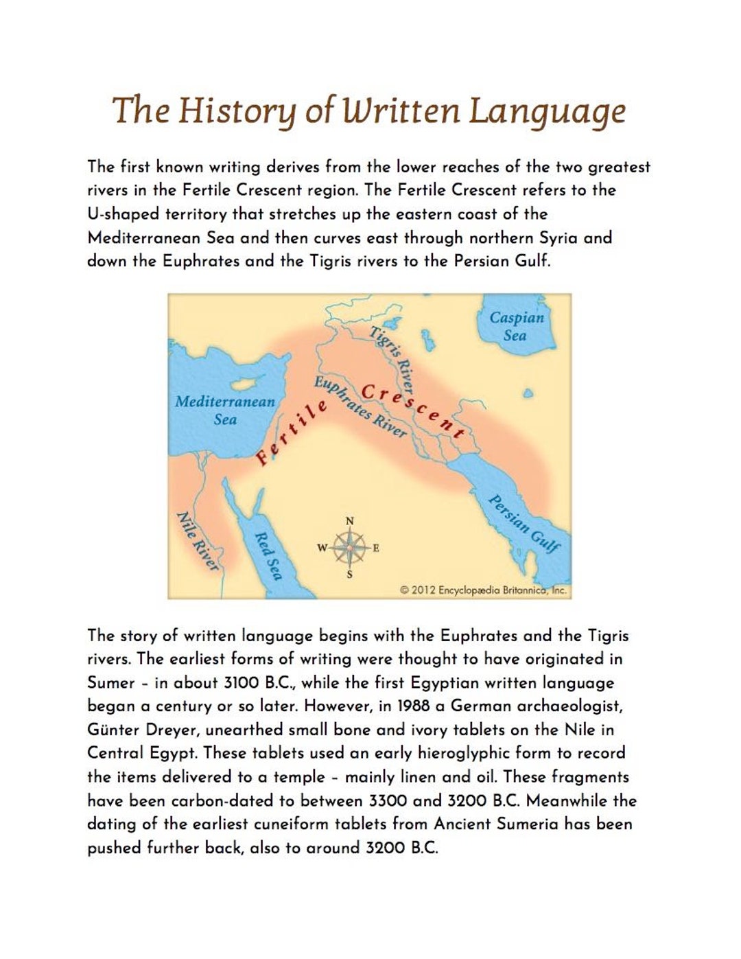 Montessori History of Written Language - Three/four Part Cards and ...