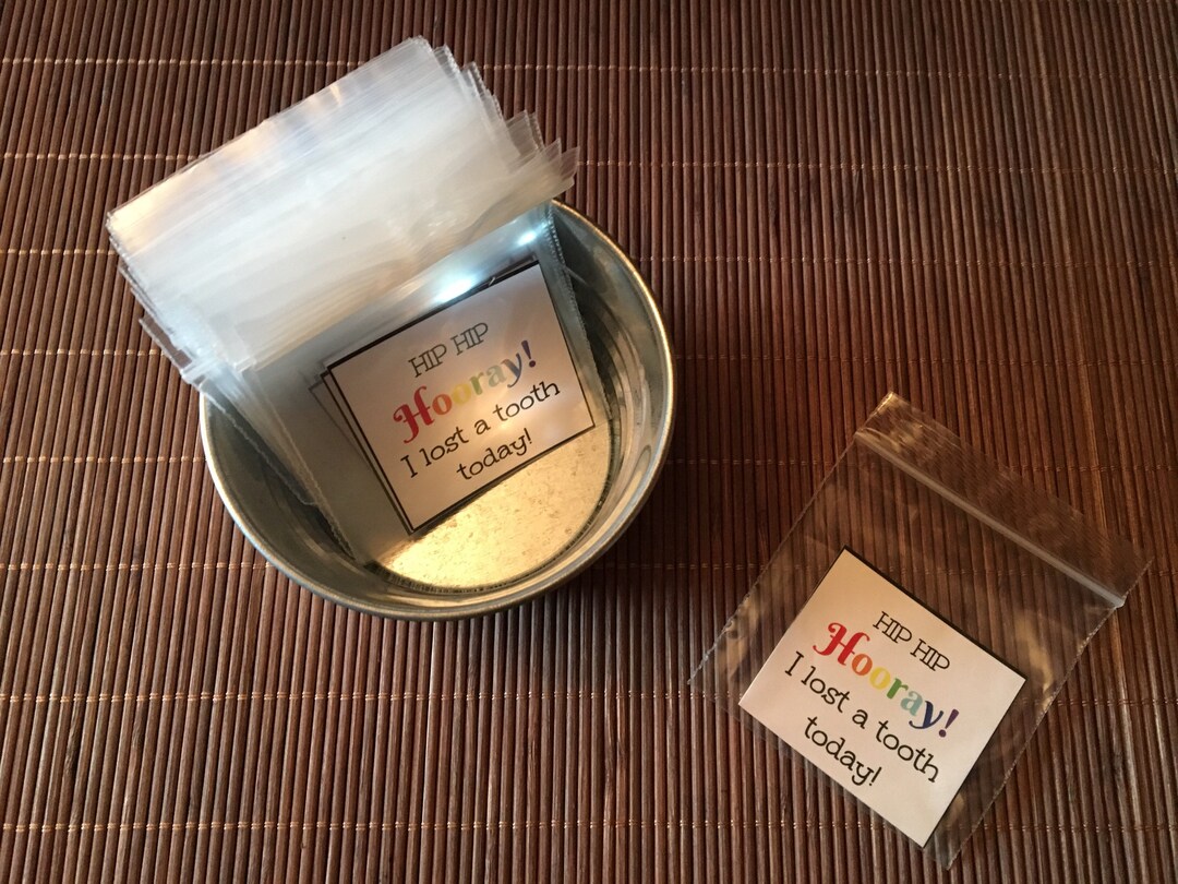 I Lost a Tooth Cards, Baggies, and Storage Tub - Etsy