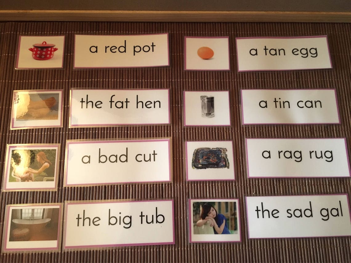 Montessori Pink Language Series - Etsy