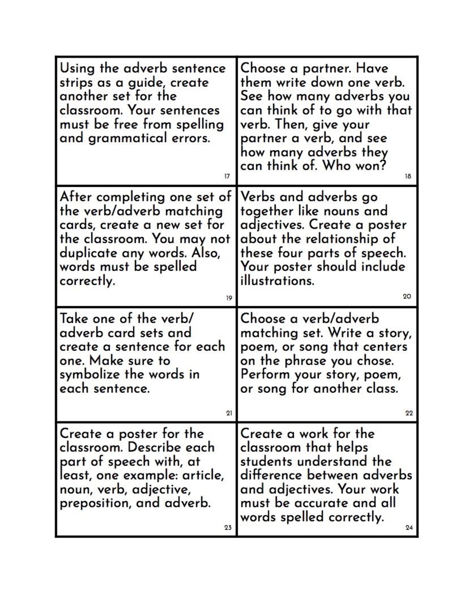 Montessori Word Study Adverbs - Etsy