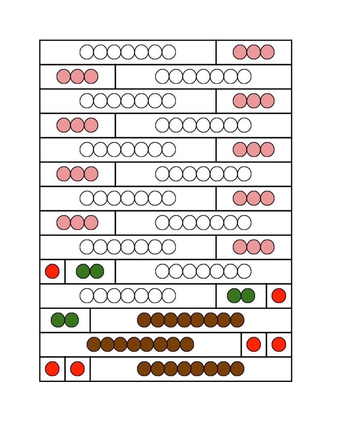 Montessori Bead Stair Beads - Etsy