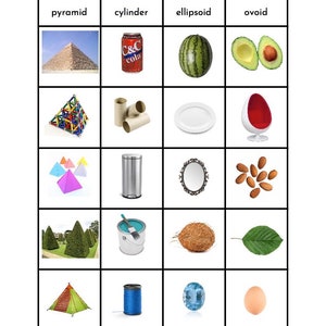 Geometric Solids Matching Cards - Montessori Geometry - Etsy
