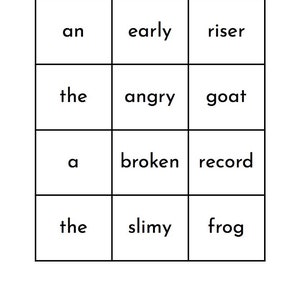 Montessori Word Study Adjectives - Etsy