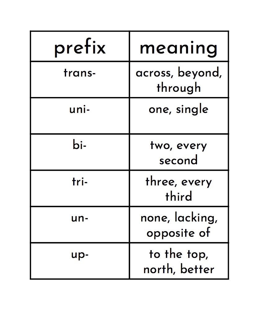 Montessori Prefix Matching Cards - Etsy