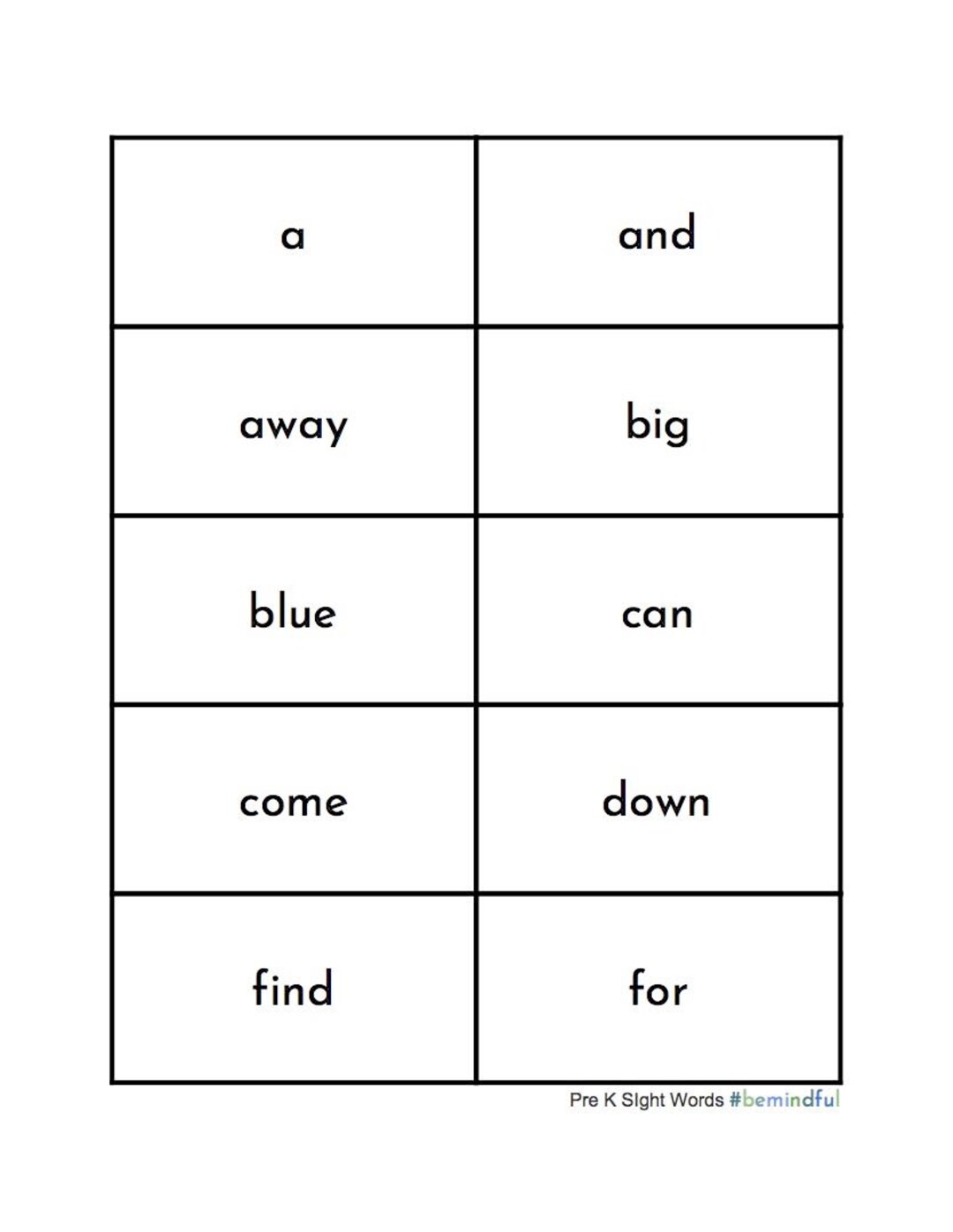 Sight Word Flashcards: Pre-k Through Third Grade Full Set - Etsy