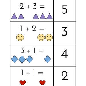 Early Math Series - Number Recognition and Beginning Addition - Etsy