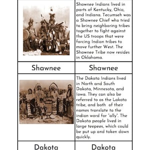 Montessori Native American Tribes of the Midwest - Three/four Part ...