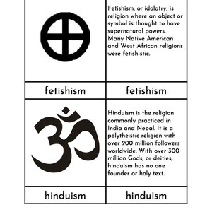 Montessori Religions of the World Three/four Part Cards - Etsy