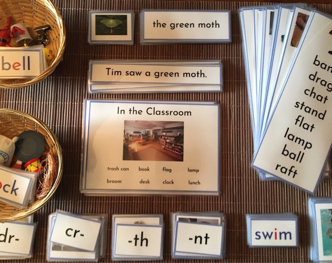 Montessori Blue Language Series - Etsy