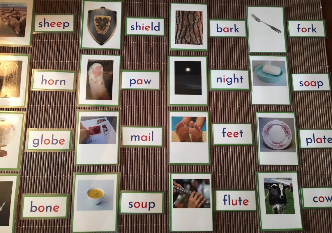 Montessori Green Language Series - Etsy