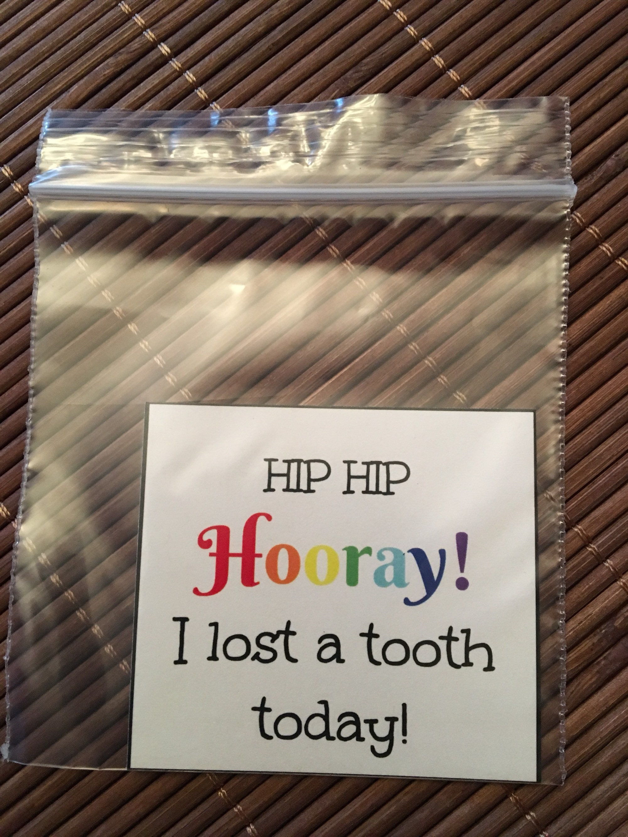 I Lost a Tooth Cards, Baggies, and Storage Tub - Etsy