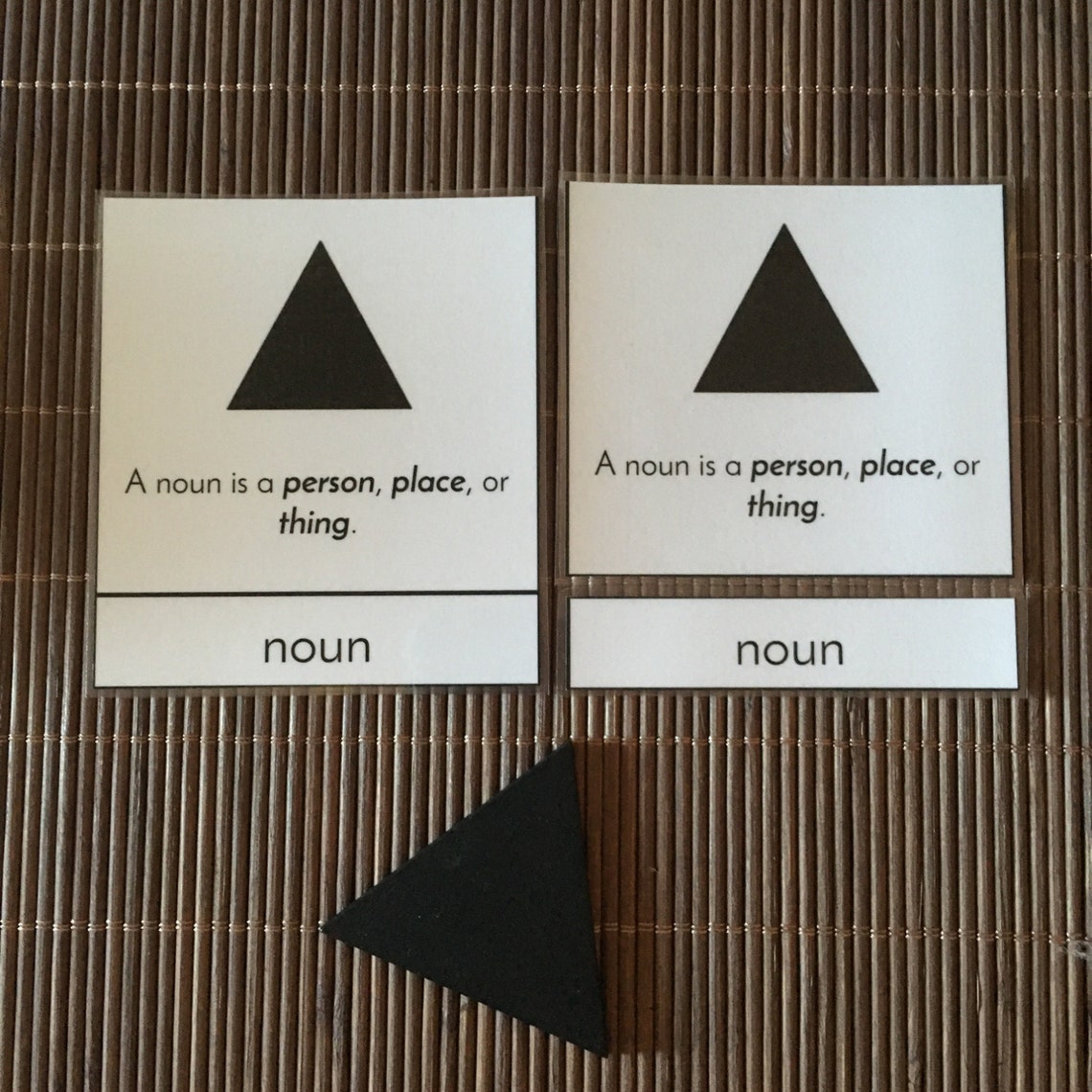 Montessori Grammar Symbols Three Part Cards & Wooden | Etsy