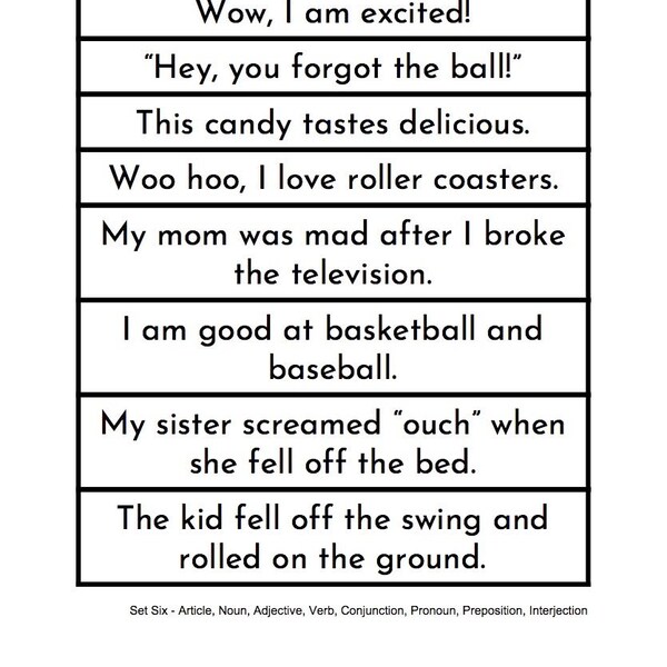 Montessori Grammar - Etsy