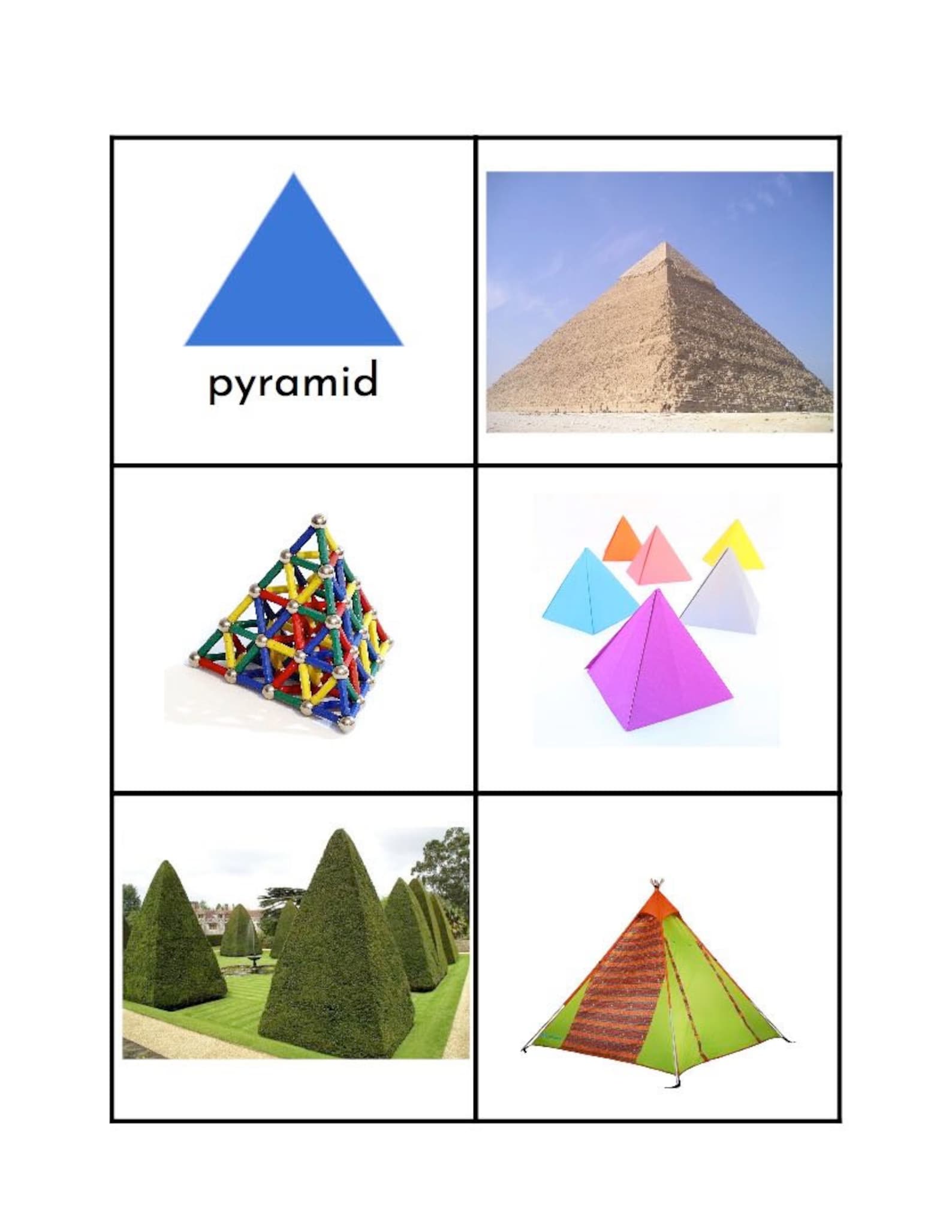 Geometric Solids Matching Cards Montessori Geometry - Etsy