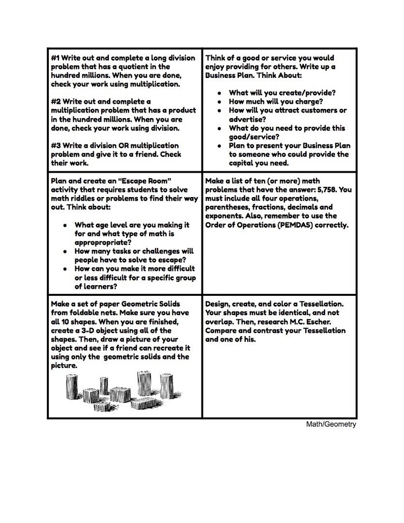 I'm Done, Now What Task Cards HA Students - Etsy