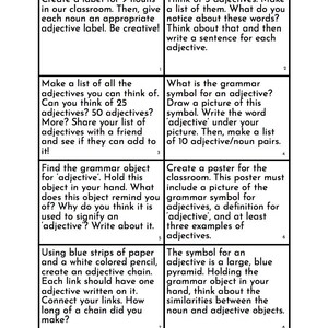 Montessori Word Study Adjectives - Etsy