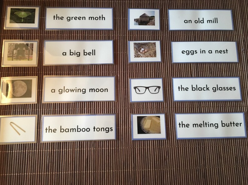 Montessori Blue Language Series - Etsy