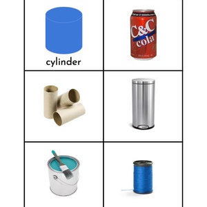 Geometric Solids Matching Cards - Montessori Geometry - Etsy