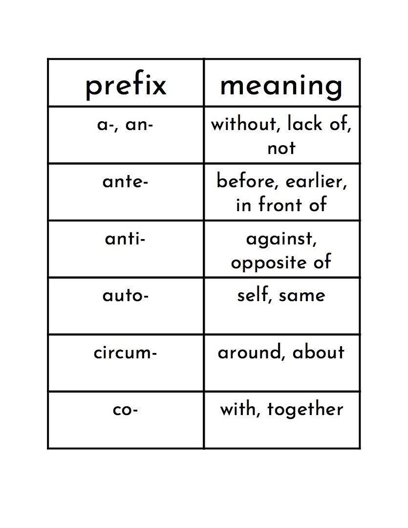 Montessori Prefix Matching Cards - Etsy