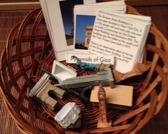 Montessori Around the World Landmarks 3 Part Cards - Etsy