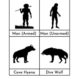 Montessori Prehistoric Food Chain Three/four Part Cards - Etsy