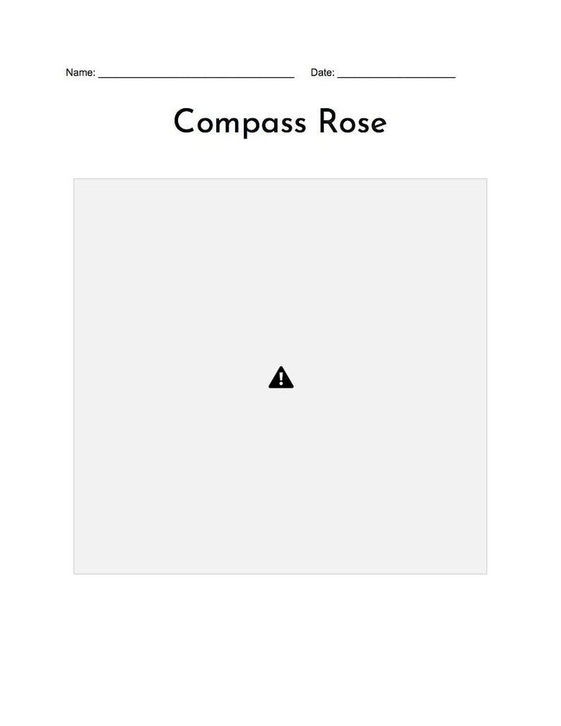 Compass Rose Montessori Three Part Cards - Etsy