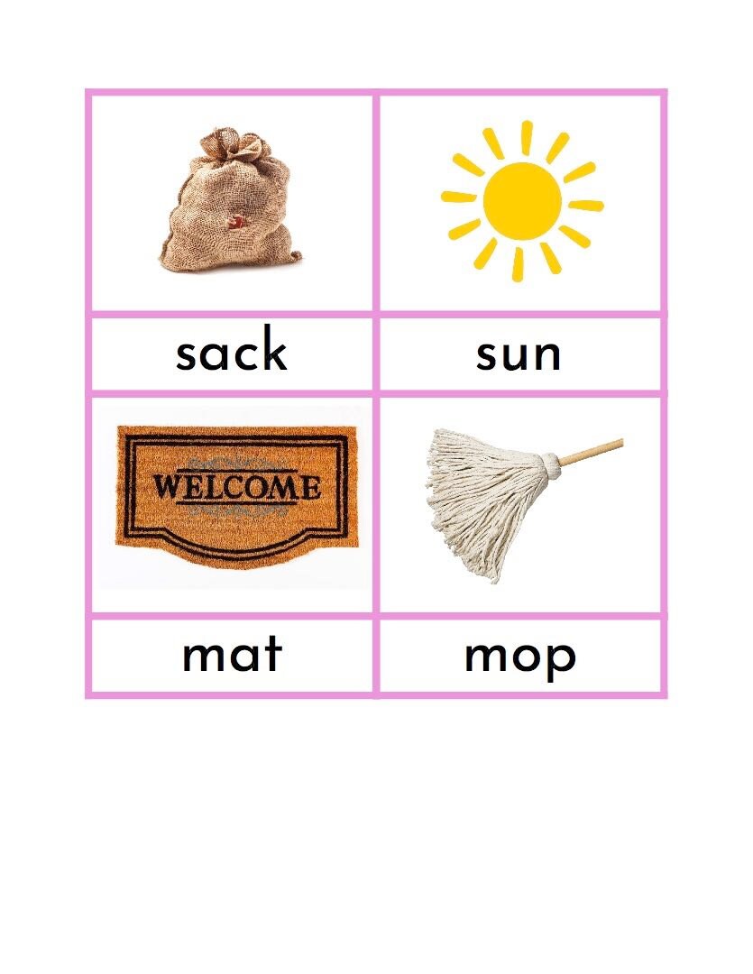 Montessori Pink Language Series Initial Sounds Matching - Etsy