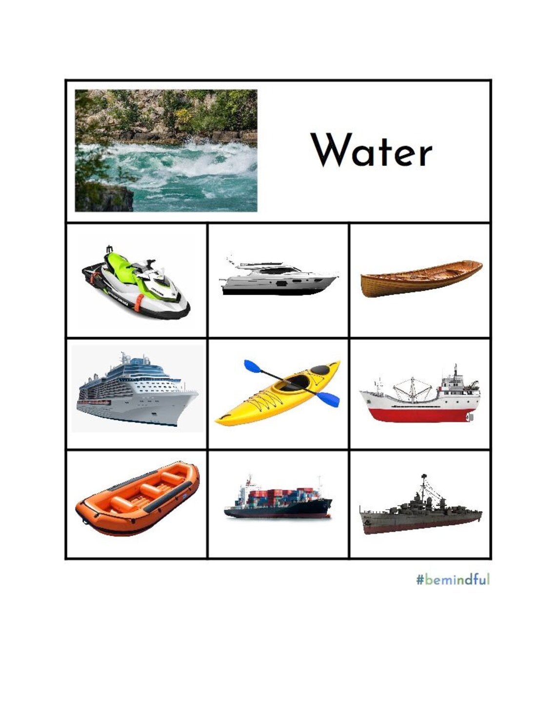 Land/air/water Montessori Sorting Cards - Etsy