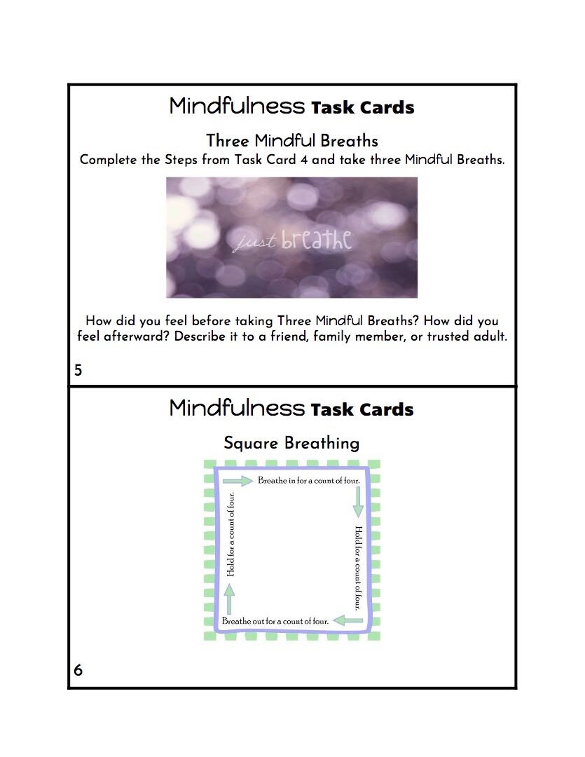 Montessori Mindfulness Task Cards - Etsy